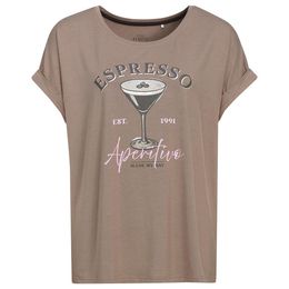 Gina Benotti Damen T-Shirt mit &uuml;berschnittenen &Auml;rmeln