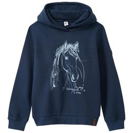 Yigga M&auml;dchen Hoodie mit Pferde-Motiv