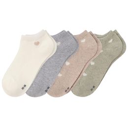 Gina Benotti 4 Paar Damen Sneaker-Socken im Set