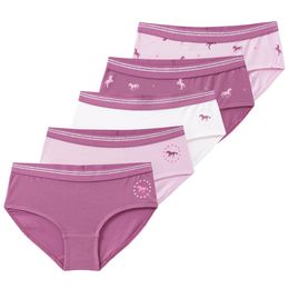 Yigga 5 M&auml;dchen Pantys mit Pferde-Motiven