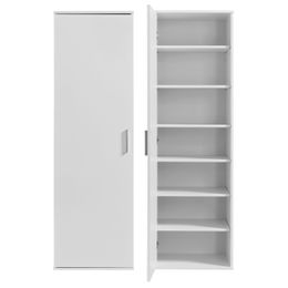 Mehrzweckschrank Procontour "Haushaltsschrank Clara", wei&szlig;, B:50cm H:167cm T:52cm, Schr&auml;nke, Mehrzweckschrank
