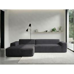 Ecksofa WERK2 "Zeus-XL, B/T: 311/210 cm, Mega-Sofa mit gro&szlig;er Sitztiefe, modern", grau (anthrazit), B:311cm H:70cm T:210cm, 90% Polyester, 10% Nylon, Sofas, Ecksofa, Curvy Trend Garnitur mit urbaner Optik, bequem, Big-Sofa, L-Form