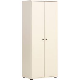 Hochschrank Welltime "Lovund, Hochschrank, Made in Germany, B: 65 cm", beige (cremebeige), B:65,1cm H:163,6cm T:41cm, FSC-zertifizierter Holzwerkstoff, Schr&auml;nke, Hochschrank, Solide Verarbeitung - Dieses Produkt ist in Deutschland gefertigt