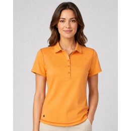 Poloshirt LPO "Funktionspolo Charlotte", Damen, Gr. 46 (L), orange (mock orange), Jersey, 50% Baumwolle. 50% Polyester, regular fit h&uuml;ftbedeckend, Shirts, Auch in Gro&szlig;en Gr&ouml;&szlig;en erh&auml;ltlich