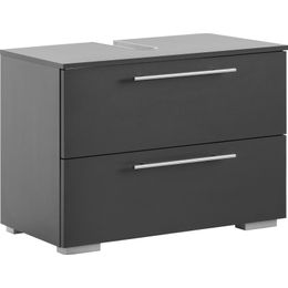 Waschbeckenunterschrank Welltime "Carlos, Waschbeckenunterschrank, Made in Germany, B: 80 cm", grau (anthrazit), B:80,2cm H:59,1cm T:35cm, FSC-zertifizierter Holzwerkstoff, Schr&auml;nke, Waschbeckenunterschrank, Solide Verarbeitung - Dieses Produkt ist in Deutschland gefertigt