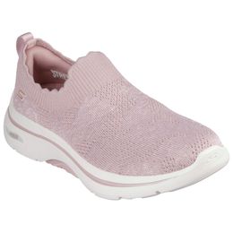 Slip-On Sneaker Skechers "GO WALK ARCH FIT 2.0-ROSA LINDA", Damen, Gr. 43, lila (mauve), Textil, Schuhe, Trainingsschuh, Schn&uuml;rschuh mit r&uuml;ckfederndem Ultra Go