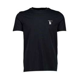T-Shirt LINDBERGH, Jungen, Gr. XL, schwarz ice, Single Jersey, Obermaterial: 100% Baumwolle, bestickt, unifarben, relaxed fit h&uuml;ftbedeckend, Rundhals, Shirts T-Shirt, mit Statement-Stickerei auf der Brust