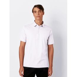 Poloshirt DESOTO "Jerseypolo Essential Kent halbarm", Herren, Gr. L, wei&szlig; (wei&szlig; piqu&egrave;), Piqu&eacute;, Obermaterial: 100% Baumwolle, unifarben, slim fit normal, Rundhals, eingesetzt abgesteppte Kante, Shirts, Flexibler Stretch