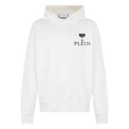 Sweatshirt Philipp Plein "Kapuzen-Sweatshirt", Jungen, Gr. 4XL, 01, wei&szlig;, Stoff: 89% Baumwolle, 11% Polyester, Sweatshirts Sweatshirt