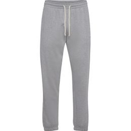 Jogginghose Hummel "hmlLOOSE SWEATPANT BEE", Herren, Gr. XL, N-Gr, grau (grau melange), Obermaterial: 84% Baumwolle, 16% Polyester, Hosen Jogginghose, sportlicher Stil, f&uuml;r Sport und Freizeit, aus Baumwollmischung
