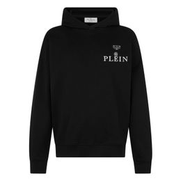 Sweatshirt Philipp Plein "Kapuzen-Sweatshirt", Jungen, Gr. 4XL, 02, schwarz, Stoff: 89% Baumwolle, 11% Polyester, Sweatshirts Sweatshirt