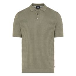 JOOP! JOOP Herren Poloshirt "Vanceo"khaki, Gr. L, clean, unifarben, Jersey, Obermaterial: 100% Baumwolle, Shirts, mit Strukturmuster