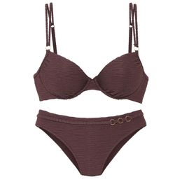 Lascana Bikini Damen Gr&ouml;&szlig;e S gold / schwarz