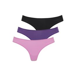 Lscn By Lascana String Damen Gr&ouml;&szlig;e XS lila / pink / schwarz