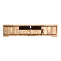Lowboard TV-Schrank 205 x 50 x 45 cm Akazienholz naturfarben SARAH