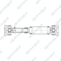 GSP Gelenkwelle, Achsantrieb ps901816 f&uuml;r GREAT WALL