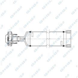 GSP Gelenkwelle, Achsantrieb ps902099 f&uuml;r VW