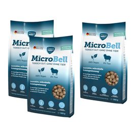 Marsavet MicroBell 3 &times; 900 g &ndash; 2 kaufen, 1 gratis erhalten. Veganes Trockenfutter f&uuml;r Hunde mit mikrobiellem Protein.