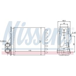 NISSENS W&auml;rmetauscher, Innenraumheizung 76512 f&uuml;r DACIA RENAULT