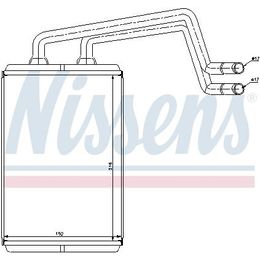 NISSENS W&auml;rmetauscher, Innenraumheizung 77612 f&uuml;r HYUNDAI