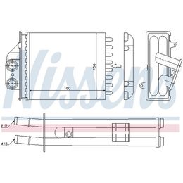 NISSENS W&auml;rmetauscher, Innenraumheizung 71453 f&uuml;r Ford