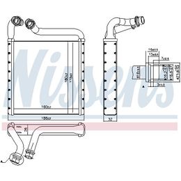 NISSENS W&auml;rmetauscher, Innenraumheizung 73994 f&uuml;r VW