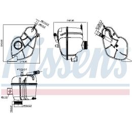 NISSENS Ausgleichsbeh&auml;lter, K&uuml;hlmittel 996408 f&uuml;r NISSAN