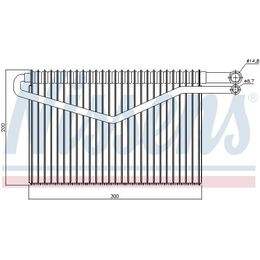 NISSENS Verdampfer, Klimaanlage 92244 f&uuml;r Mercedes