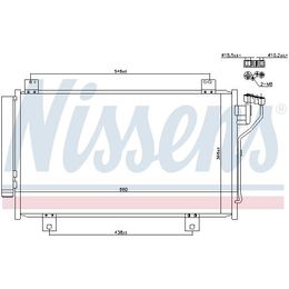 NISSENS Kondensator, Klimaanlage 940471 f&uuml;r MAZDA