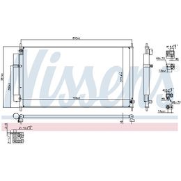 NISSENS Kondensator, Klimaanlage 940502 f&uuml;r HONDA