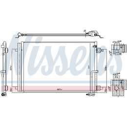 NISSENS Kondensator, Klimaanlage 941050 f&uuml;r Audi