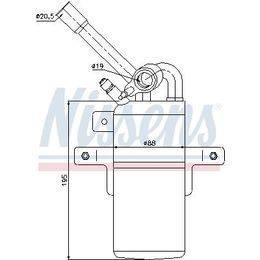 NISSENS Trockner, Klimaanlage 95331 f&uuml;r Ford