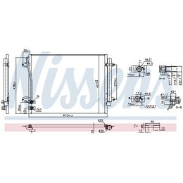 NISSENS Kondensator, Klimaanlage 940864 f&uuml;r VW