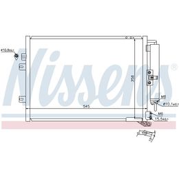 NISSENS Kondensator, Klimaanlage 940125 f&uuml;r RENAULT