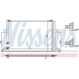 NISSENS Kondensator, Klimaanlage 940225 f&uuml;r VW