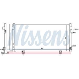 NISSENS Kondensator, Klimaanlage 940257 f&uuml;r Subaru