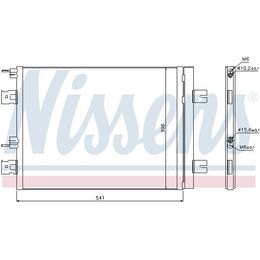 NISSENS Kondensator, Klimaanlage 940262 f&uuml;r DACIA