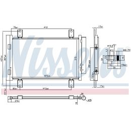 NISSENS Kondensator, Klimaanlage 940635 f&uuml;r Peugeot