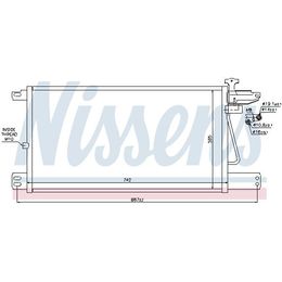 NISSENS Kondensator, Klimaanlage 940198