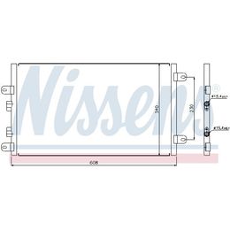 NISSENS Kondensator, Klimaanlage 94552 f&uuml;r ALFA ROMEO