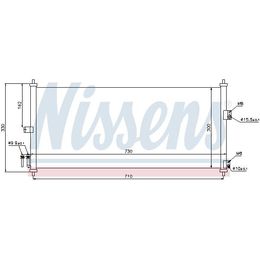 NISSENS Kondensator, Klimaanlage 94616 f&uuml;r NISSAN