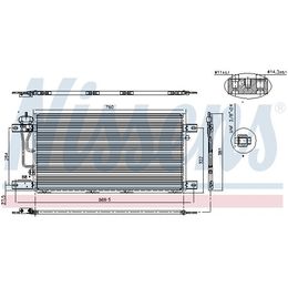NISSENS Kondensator, Klimaanlage 94503