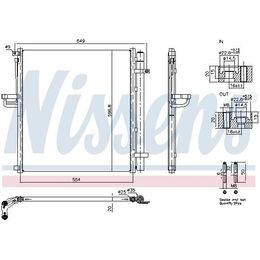 NISSENS Kondensator, Klimaanlage 940977 f&uuml;r Ford