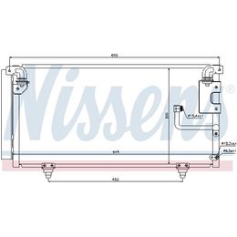 NISSENS Kondensator, Klimaanlage 940091 f&uuml;r Subaru