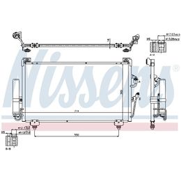 NISSENS Kondensator, Klimaanlage 940165 f&uuml;r MITSUBISHI
