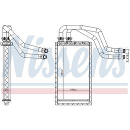 NISSENS W&auml;rmetauscher, Innenraumheizung 707215 f&uuml;r Mercedes