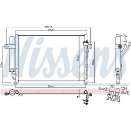 NISSENS Kondensator, Klimaanlage 94646 f&uuml;r HYUNDAI