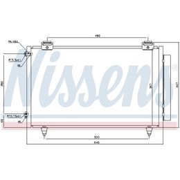NISSENS Kondensator, Klimaanlage 94719 f&uuml;r GEO TOYOTA