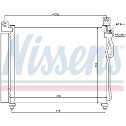 NISSENS Kondensator, Klimaanlage 94828 f&uuml;r KIA
