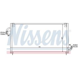 NISSENS Kondensator, Klimaanlage 94841 f&uuml;r Subaru
